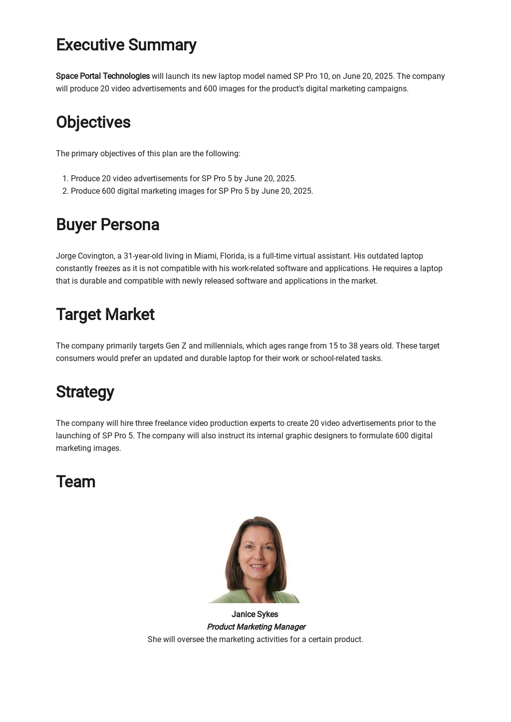 Digital Marketing Content Plan Template in Google Docs, Word | Template.net