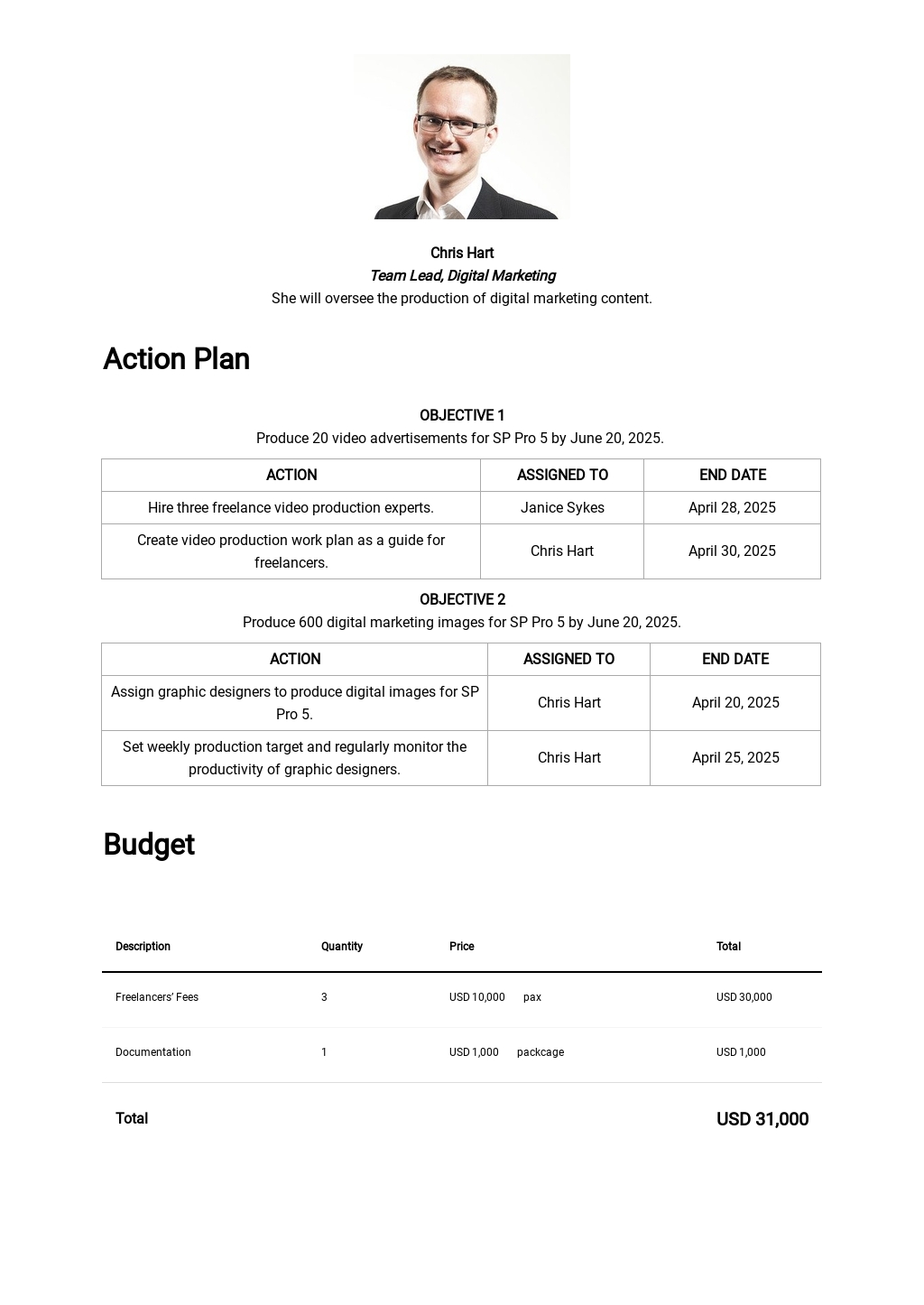 Digital Marketing Content Plan Template in Google Docs, Word | Template.net