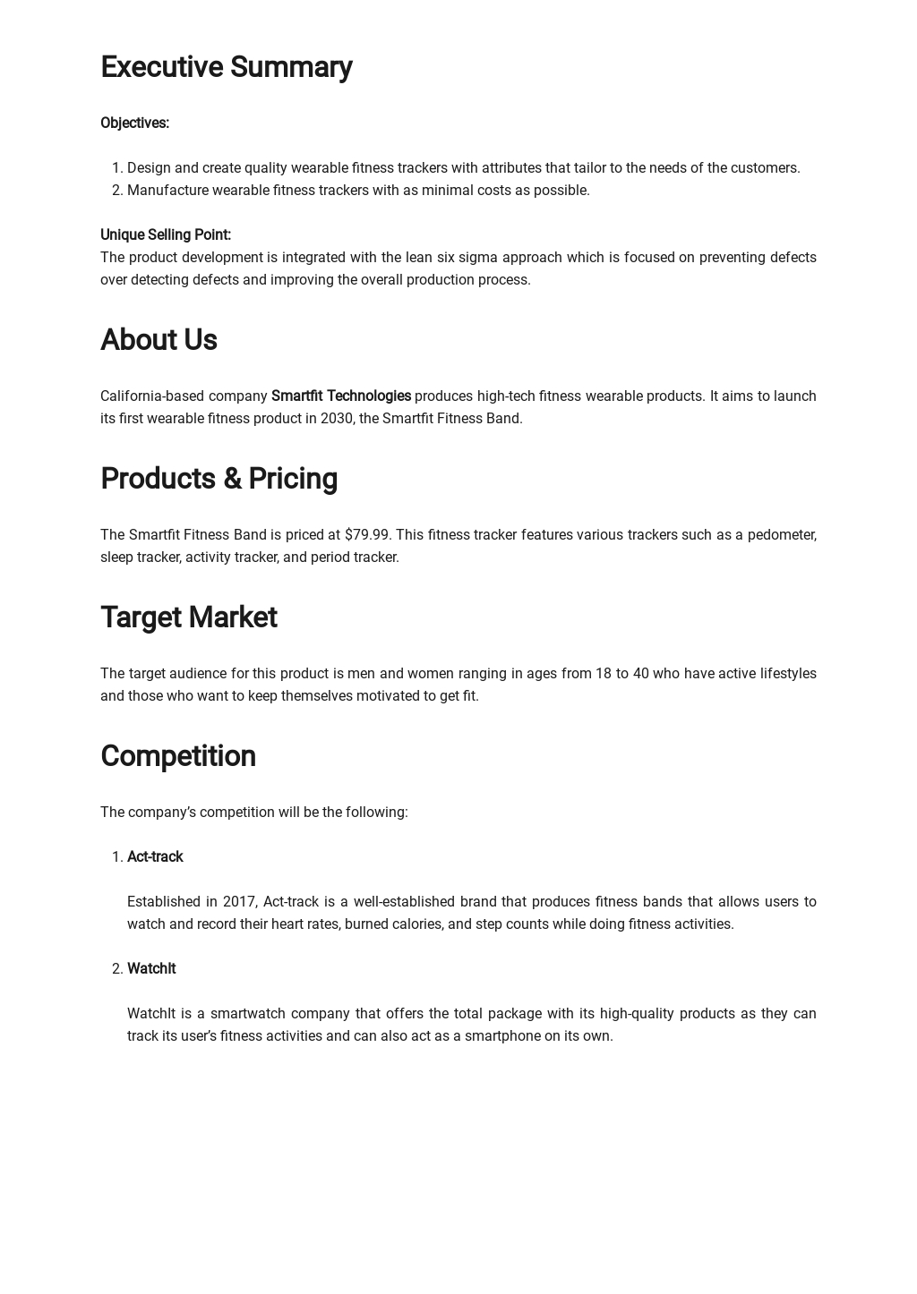 FREE Lean Six Sigma Business Plan Template in Google Docs, Word, Apple ...