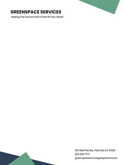 Free Sample Landscaping Service Letterhead Template - Word | Template.net