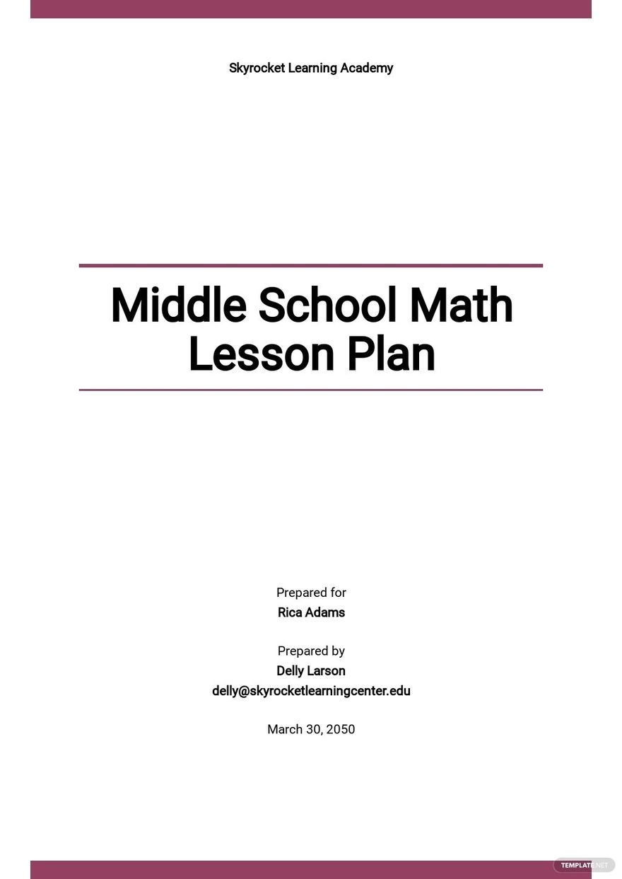 39 Middle School Math Lesson Plans Top Learning Library 2022