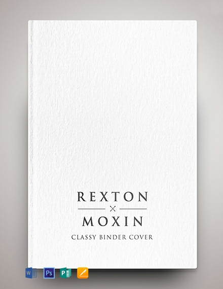 FREE Editable Binder Cover Template Word DOC PSD InDesign 