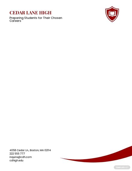 FREE School Letterhead Template Download In Word Google Docs PDF 