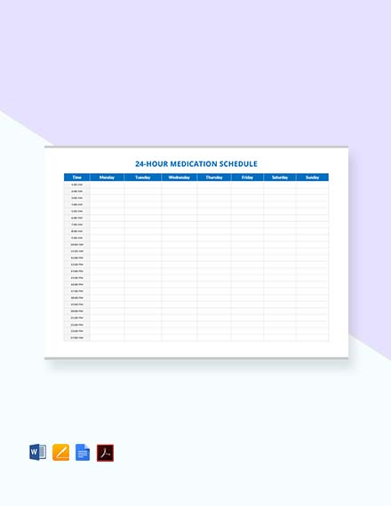 Free 24 Hour Shift Schedule Template Google Docs Word Apple Pages 