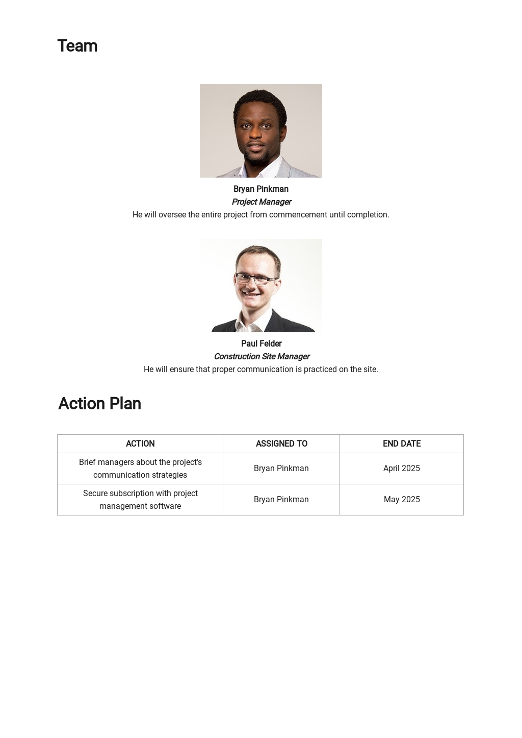 Strategic Management Communication Plan Template [Free PDF] | Template.net