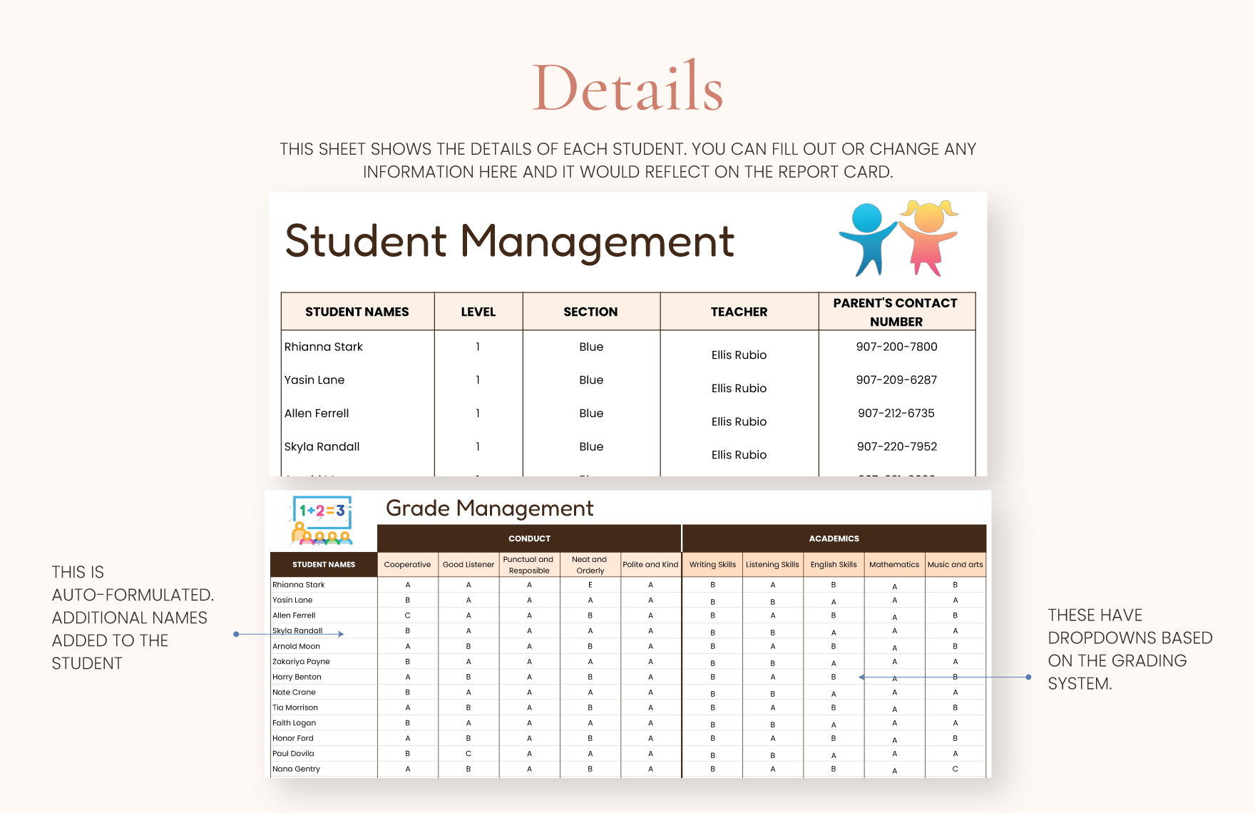 Preschool Progress Report Card Template - Download in Word, Google Docs ...