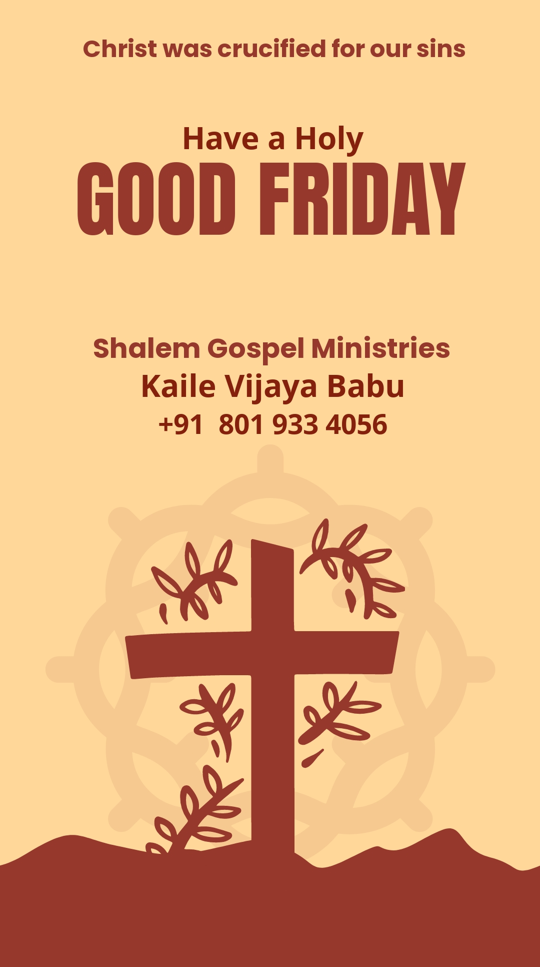 Free Good Friday Church Tumblr Post Template - Download in PSD ...