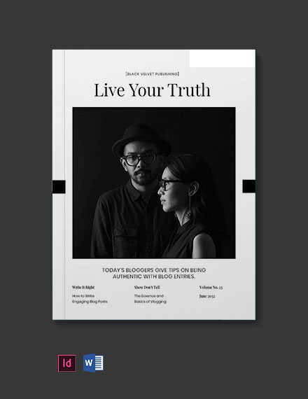 Free Magazine Style Portfolio Template - InDesign, Word, Apple Pages ...