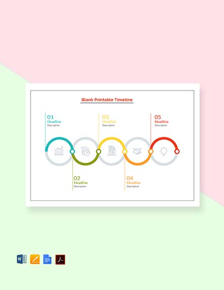 8+ Blank Timeline Templates - Free Sample, Example Format Download ...