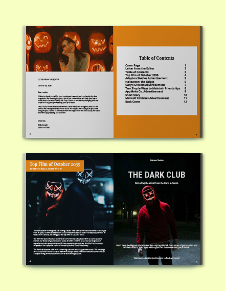 Free Simple Magazine Blogger Template - InDesign, Word | Template.net