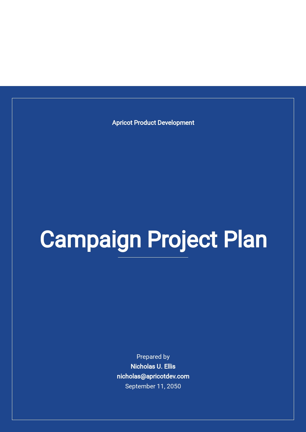 Marketing Campaign Project Plan Template Google Docs Word Apple Pages PDF Template
