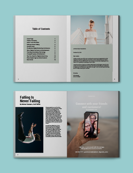 Free Digital Advertising Magazine Template - InDesign, Word | Template.net