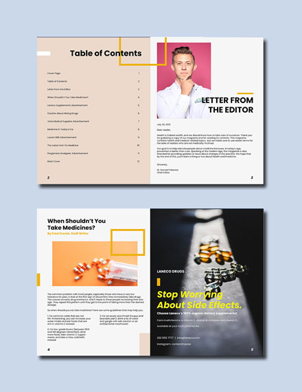 Medical Magazine Template - InDesign, Word | Template.net