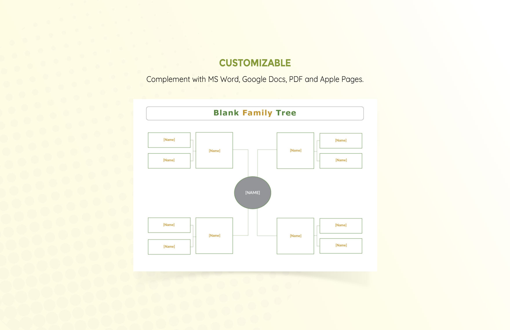 Free Blank Simple family tree Template - Download in Word, Google Docs ...