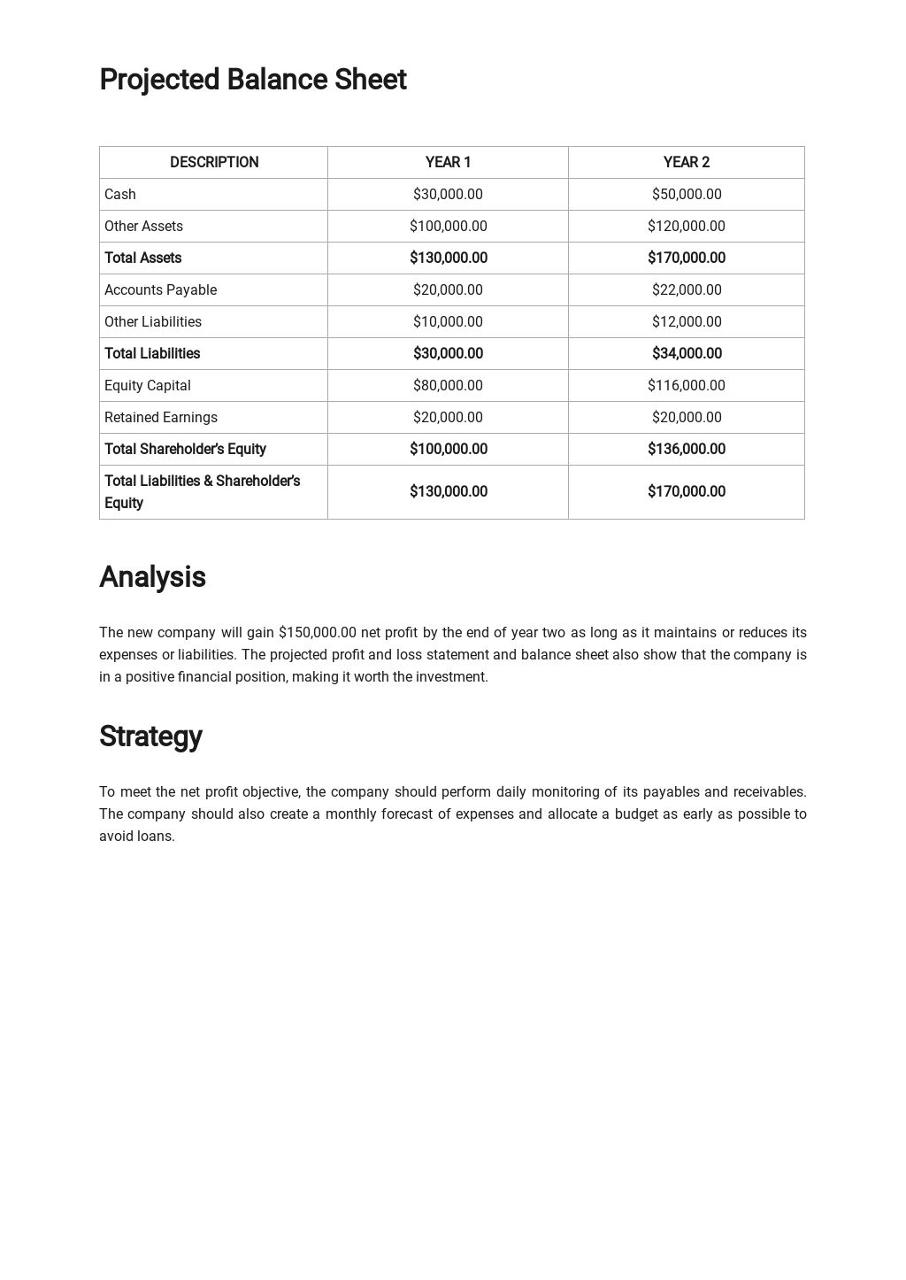 New Business Financial Plan Template in Google Docs, Word | Template.net
