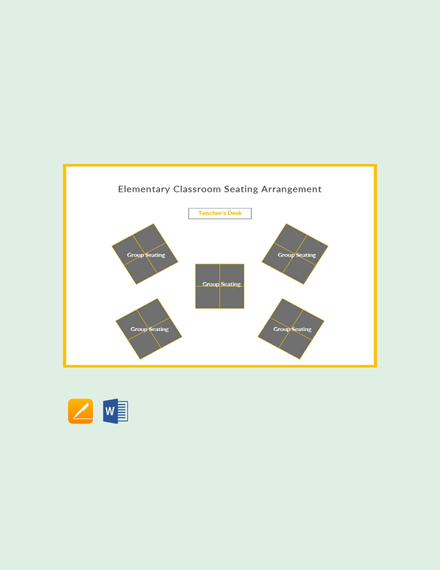 l Shaped Classroom Seating Arrangement Template - PDF | Word | Apple ...