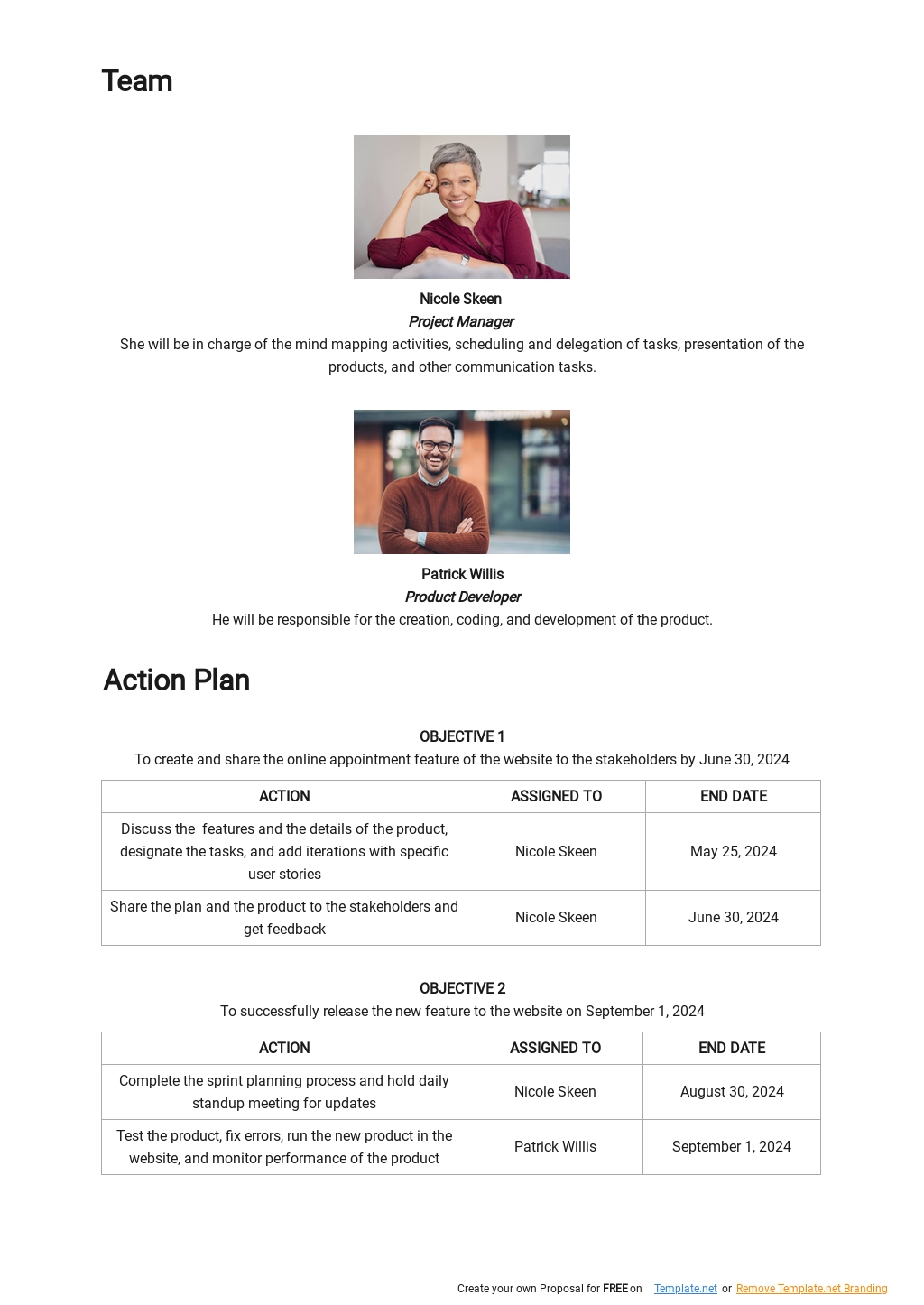 Agile Project Release Plan Template Google Docs Word Apple Pages 