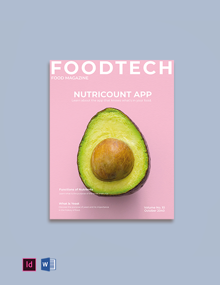 Food Technology Magazine Template - InDesign, Word | Template.net
