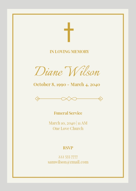 FREE Catholic Funeral Word Template Download Template