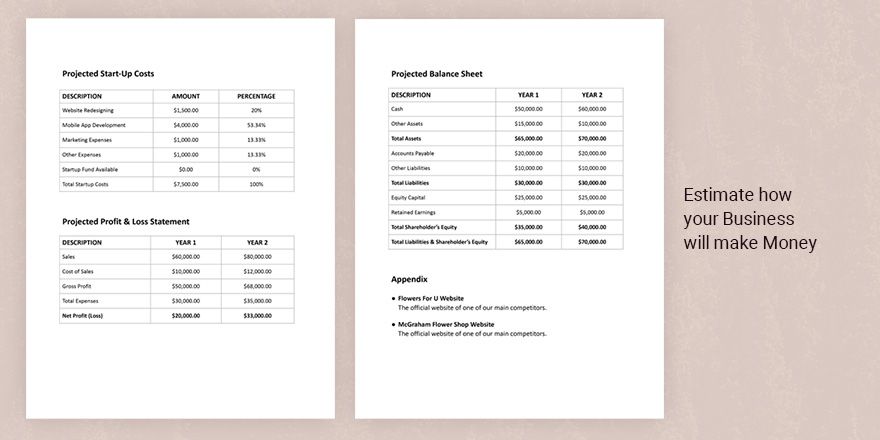 Online Store Business Plan Template - Google Docs, Word, Apple Pages ...