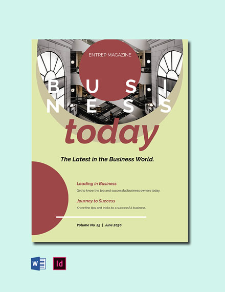 Free Basic Magazine Template - InDesign, Word | Template.net