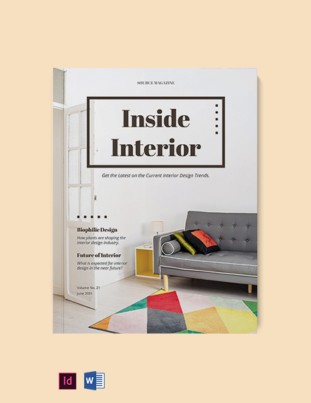 Free Minimalist Design Magazine Template - Google Docs, InDesign, Word ...
