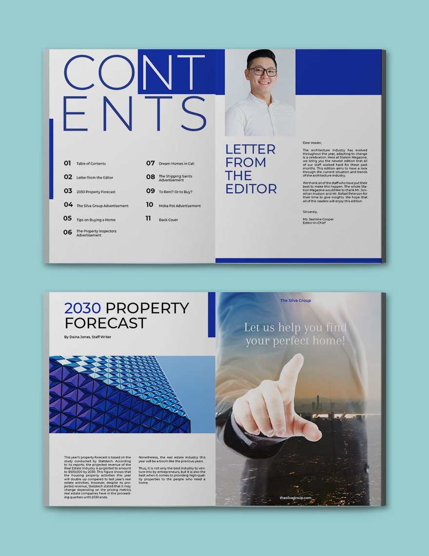 Sample Real Estate Magazine Template - InDesign, Word, Apple Pages ...