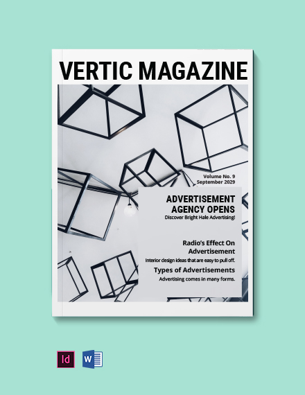 Advertising Magazine Design Template