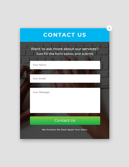 FREE Website Contact us Pop-up Template: Download 30+ Marketing ...