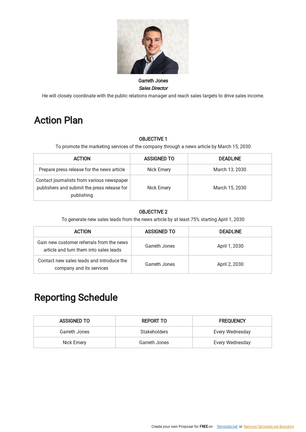 PR Communication Plan Template [Free PDF] | Template.net