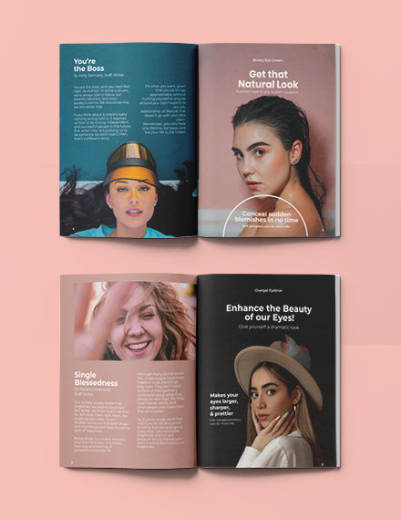 Minimalist Lifestyle Magazine Template - InDesign, Word | Template.net