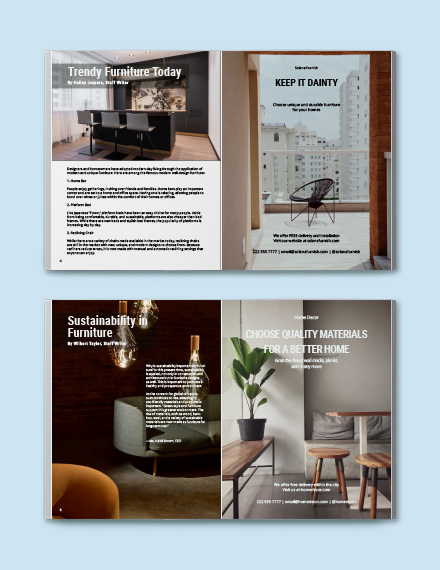 Free Blank Product Magazine Template - InDesign, Word | Template.net