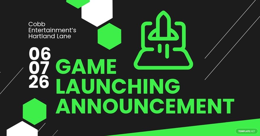 Free Launch Announcement Facebook Post Template