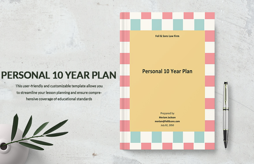 FREE 10 Year Plan PDF Template Download Template FREE 10 Year Plan PDF Template Download Template