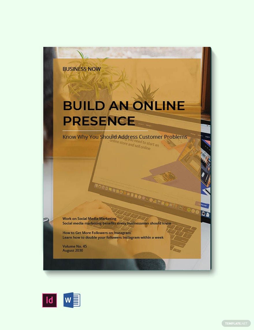 FREE Small Business Magazine InDesign Template Download Template