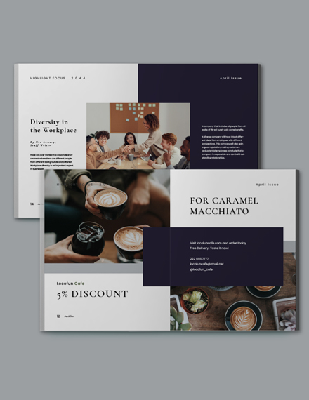 Corporate Style Magazine Template in InDesign, Word | Template.net