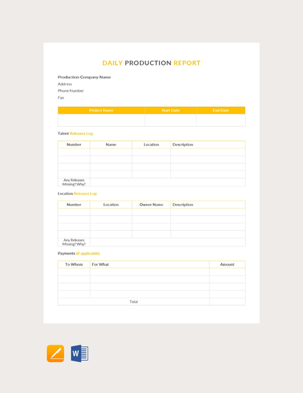 FREE Daily Work Report Template: Download 154+ Reports in Word, PDF ...