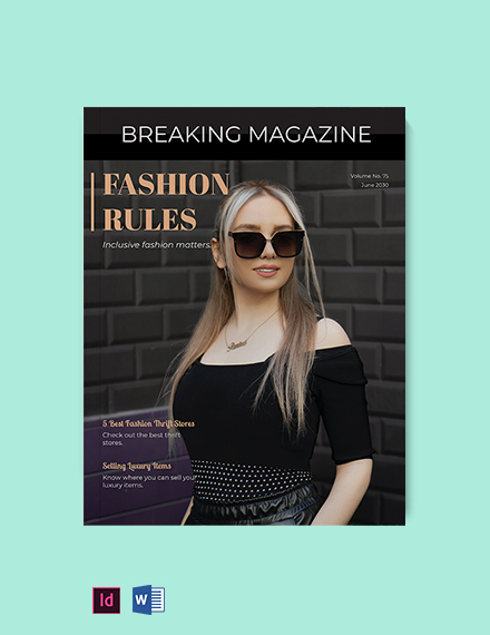 Free Magazine Style Portfolio Template - InDesign, Word, Apple Pages ...