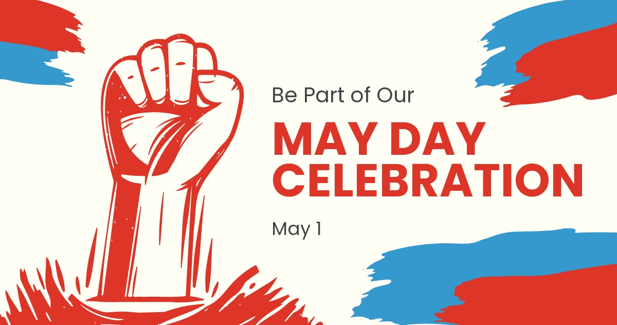 May Day Facebook Cover Template - PSD | Template.net