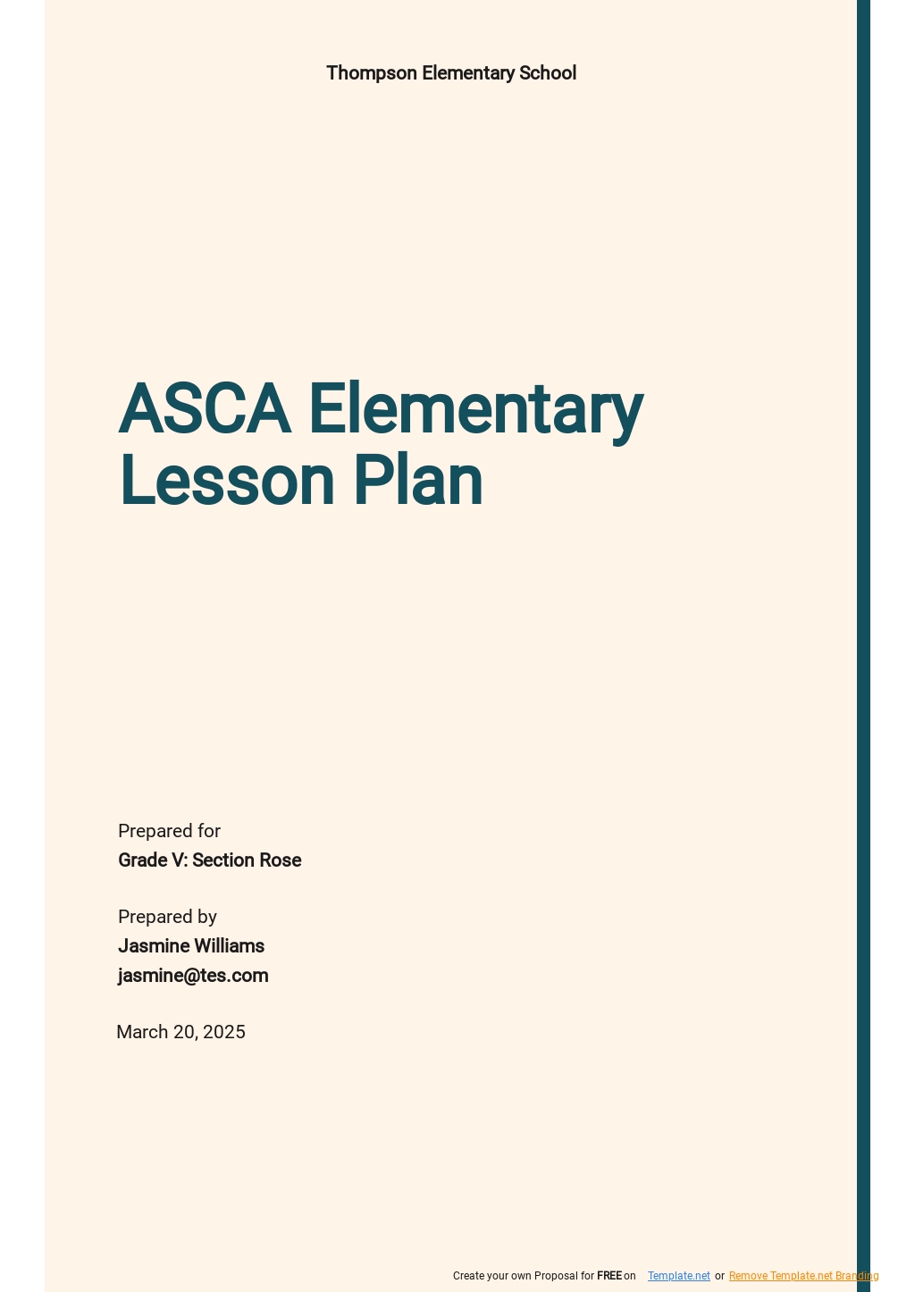 Free Sales Action Plan Template