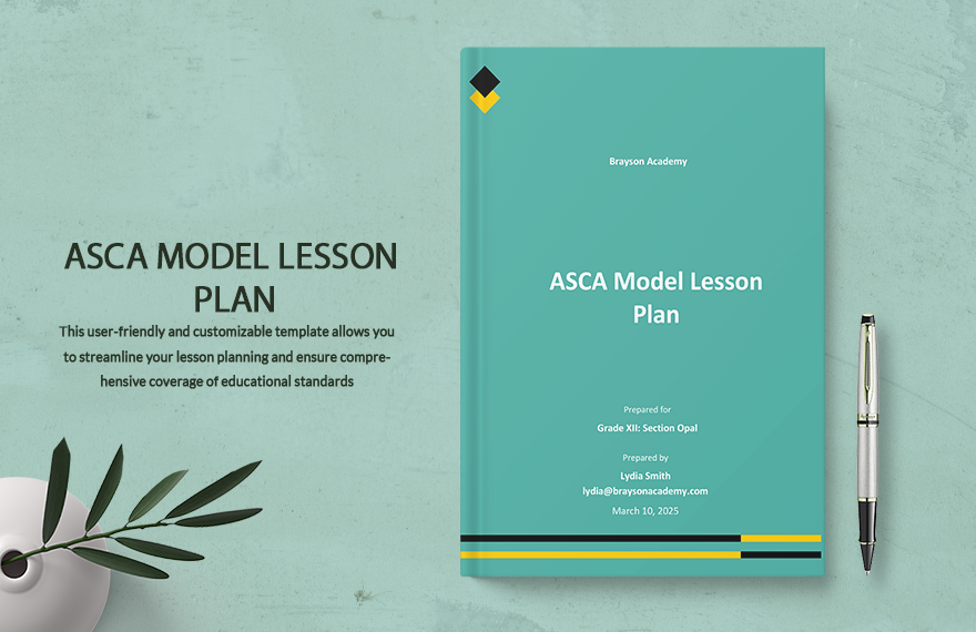Free ASCA Model Lesson Plan Template Download In Word Google Docs 