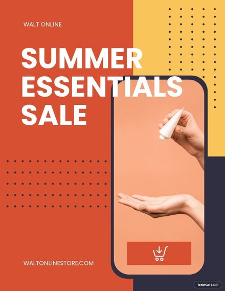 Online Shopping Ad Flyer Template | Template.net