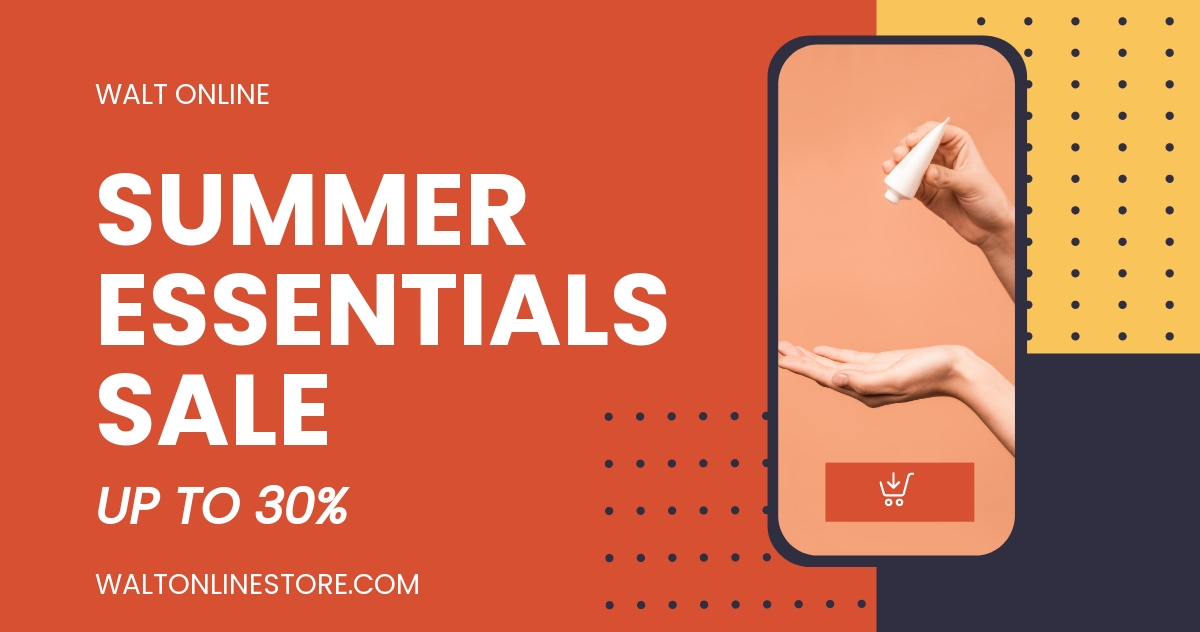 Free Online Store Sale Facebook Post Template