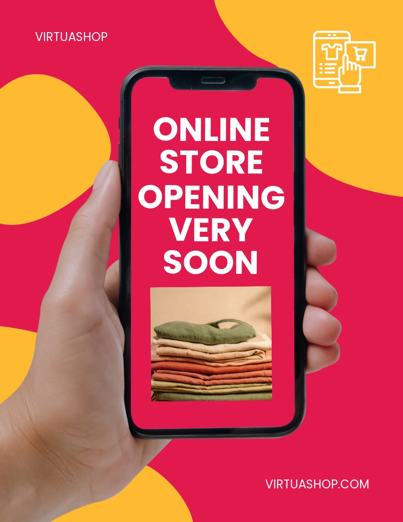 Online Shopping Ad Flyer Template | Template.net