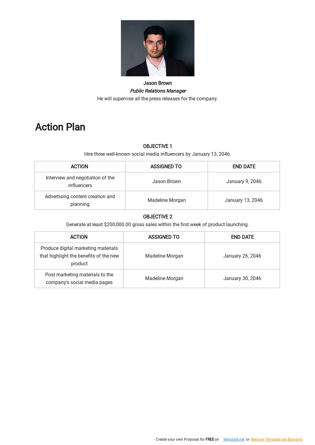 Marketing Campaign Project Plan Template In Google Docs Word Marketing Campaign Project Plan Template In Google Docs Word