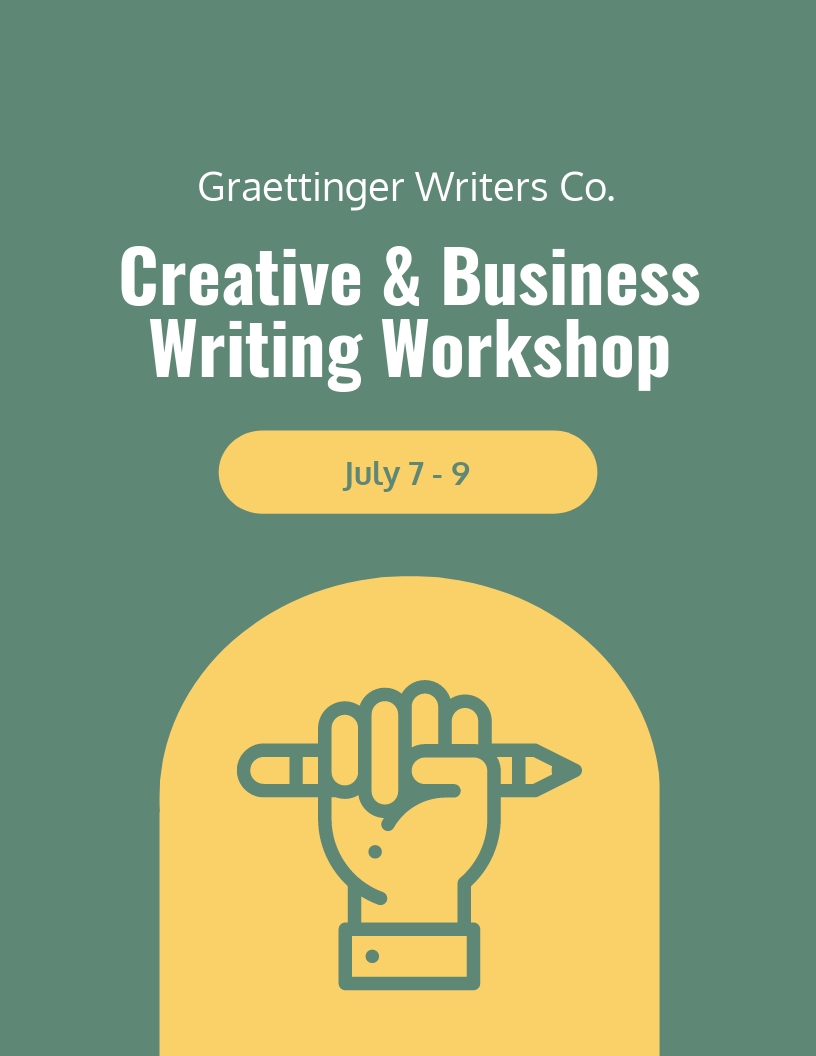 Workshop Flyer Templates Design Free Download Template