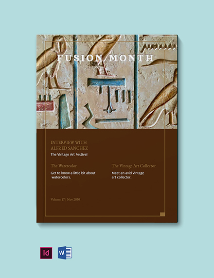 Free Vintage Magazine Template - InDesign, Word | Template.net