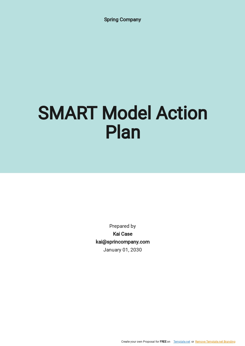 FREE Simple Smart Action Plan Template In Google Docs Word Template