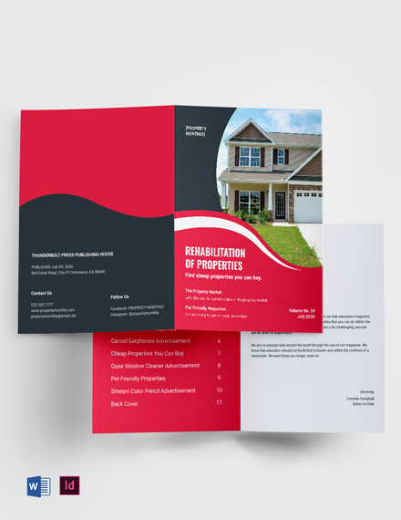 Free Magazine Style Portfolio Template - InDesign, Word, Apple Pages ...