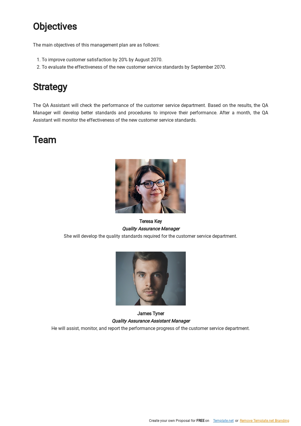 Free Basic Quality Management Plan Template - Google Docs, Word, Apple Pages | Template.net